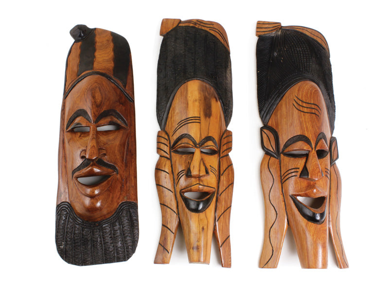 African Art | Senegalese Mahogany Masks | Afrotise.com