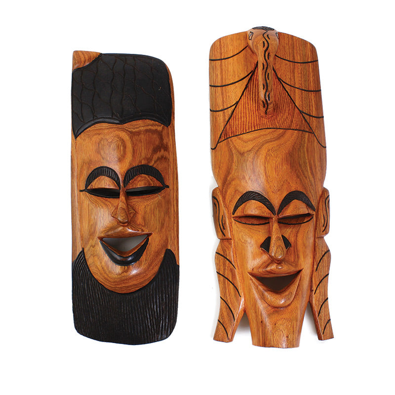 African Art | Senegalese Mahogany Masks | Afrotise.com