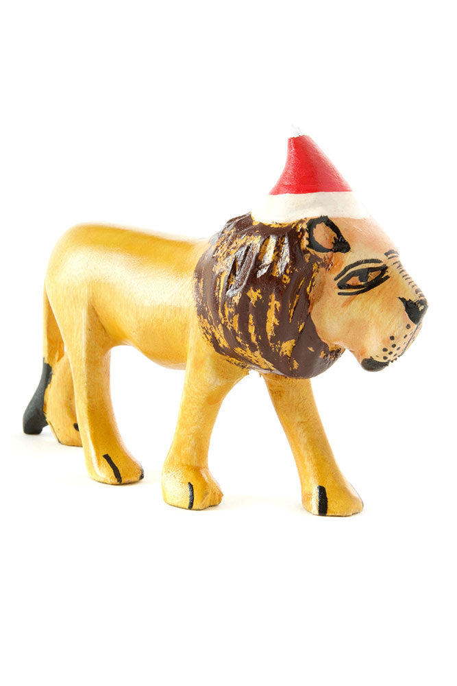 Santa's Little Lion Helper Sculpture | Afrotise.com